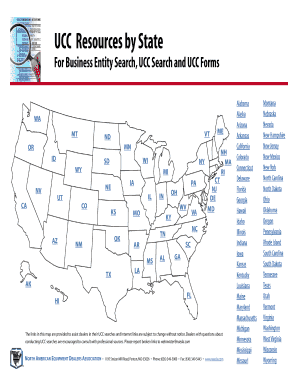 Fillable Online UCC Resources by State - North American Equipment ...