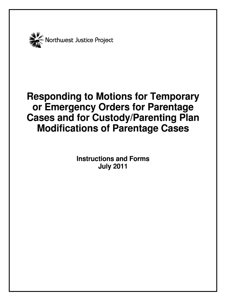 Fillable Online RESPONDING TO TEMPORARY ORDERS Fax Email Print - pdfFiller