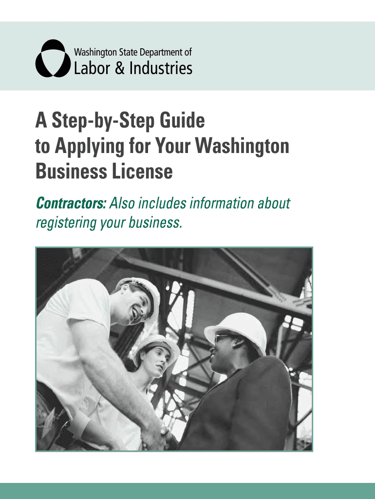 Washington State Business License Application - Fill Online, Printable ...