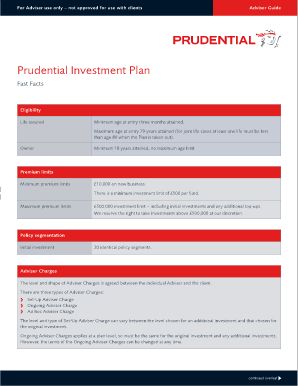 Fillable Online pruadviser co Fast Facts(90.9 kB) - PruAdviser ...