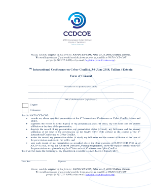 Fillable Online ccdcoe Hr/Pr Ees- ja Perekonnanimi - ccdcoe Fax Email ...