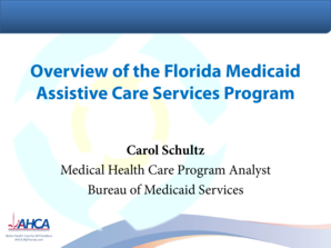 Fillable Online fdhc state fl Overview of the Florida Medicaid ...