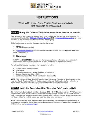 Fillable Online mncourts Vehicle Owner Change Instructions - Minnesota Judicial Branch Fax Email ...