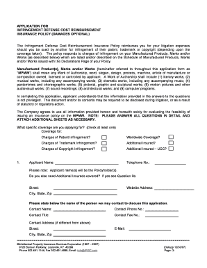 Fillable Online Thank you for your interest in Intellectual Property ...