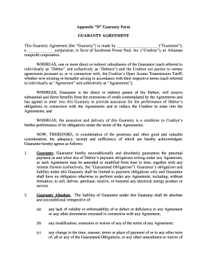 Fillable Online spp Guaranty Forms - Southwest Power Pool - spp Fax ...