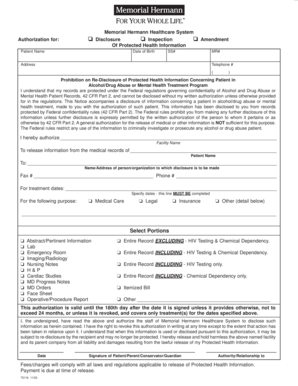 Fillable Online memorialhermann Select Portions - Memorial Hermann ...