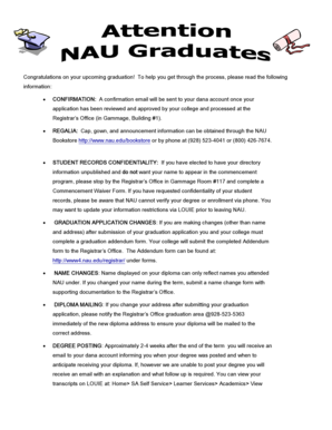 Fillable Online nau To help you get through the process, please read ...