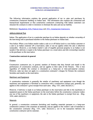 Fillable Online boe ca Construction Contracts On Indian Land ...