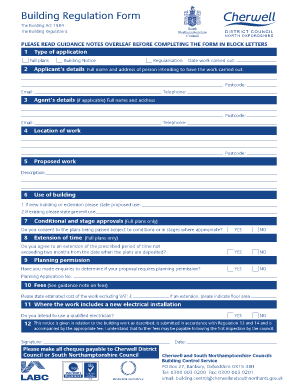 Fillable Online Building Regulation Form Fax Email Print - pdfFiller