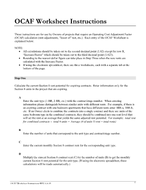 Fillable Online ocaf hud form Fax Email Print - pdfFiller