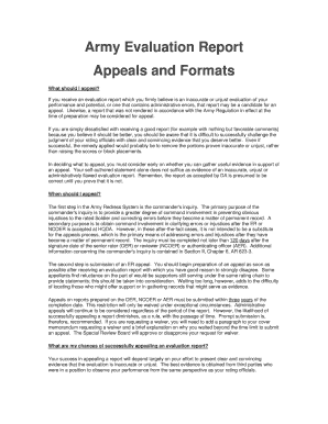 Fillable Online monterey army Army Evaluation Report Fax Email Print ...