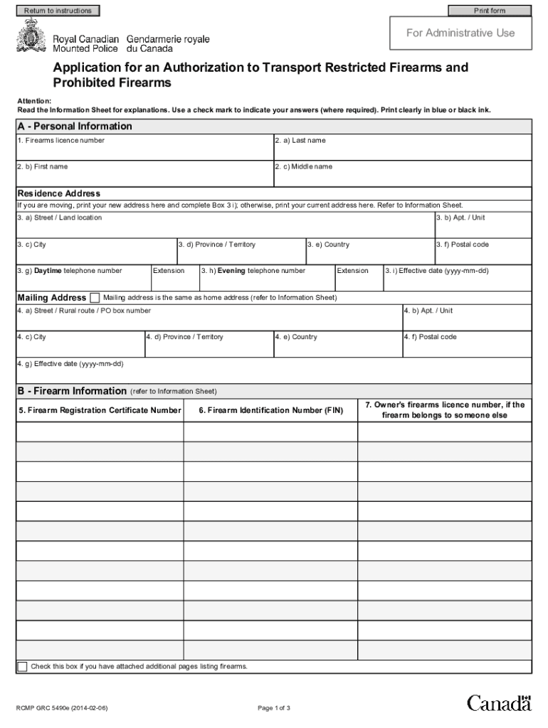 Rcmp Grc 5490e Fill And Sign Printable Template Online US Legal Forms
