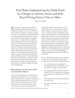 Fillable Online Final Rules Implementing the Dodd-Frank Act Changes to ...