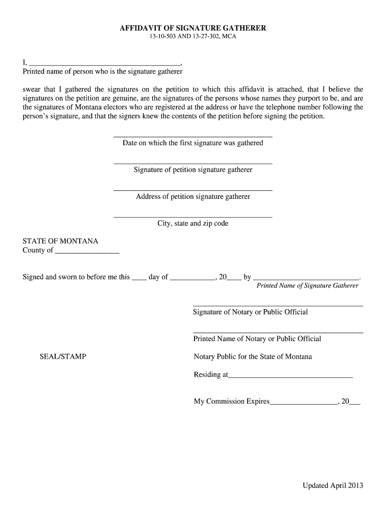 Fillable Online opi mt Printed name of person who is the signature ...