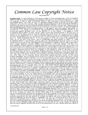 Fillable Online Copyright Notice - Love for Life Fax Email Print ...