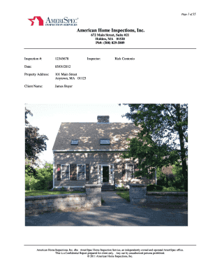 Fillable Online American Home Inspections, Inc. - AmeriSpec , Inc. Fax Email Print - pdfFiller