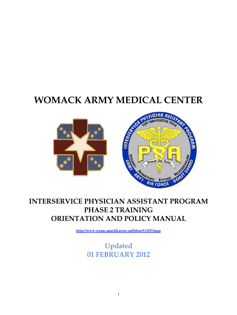 Fillable Online wamc amedd army WOMACK ARMY MEDICAL CENTER INTERSERVICE ...