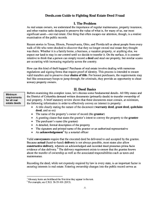 Fillable Online Deeds.com Guide to Fighting Real Estate Deed Fraud I ...