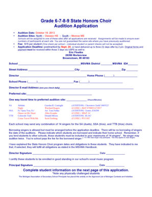 Fillable Online CORRECTED_6789 HC 2013-14 Forms - Michigan School Vocal ...