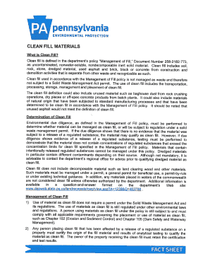 Fillable Online yorkccd Clean Fill Materials - yorkccd Fax Email Print ...