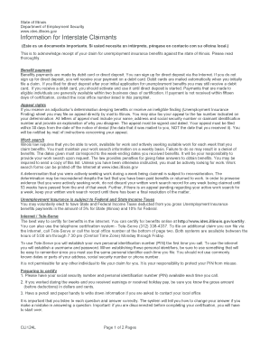 Fillable Online ides illinois Pub CLI124L - Department of Employment ...