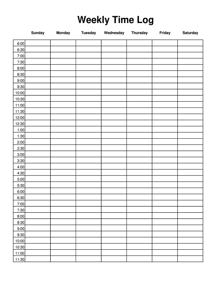What Is Weekly Log Sheet Fill Out Sign Online DocHub