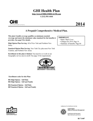 Fillable Online GHI Health Plan - EmblemHealth Fax Email Print - pdfFiller