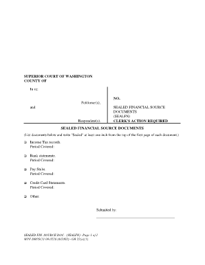 Sealed Financial Source Documents - Fill Online, Printable, Fillable ...