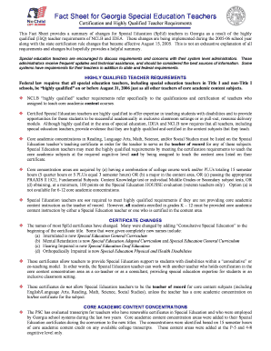 Fillable Online cobbk12 SpEDFactSheetVers1.doc. OWC1 Form Application ...