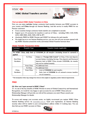 Fillable Online hsbc com Find out about HSBC Global Transfers in China ...