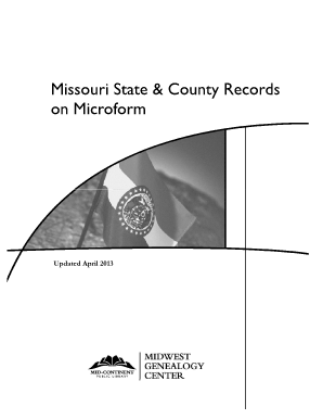Fillable Online mymcpl Missouri State & County Records on Microform ...
