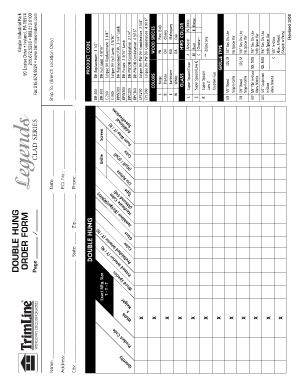 Fillable Online Order Forms - TrimLine Windows Fax Email Print - pdfFiller