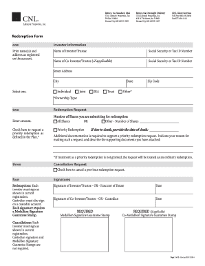 Fillable Online CLP Redemption Form - 03.11.14 Fax Email Print - pdfFiller