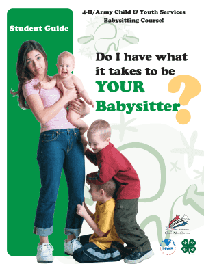 Fillable Online Student Babysitting Guide - The LSU AgCenter Fax Email ...