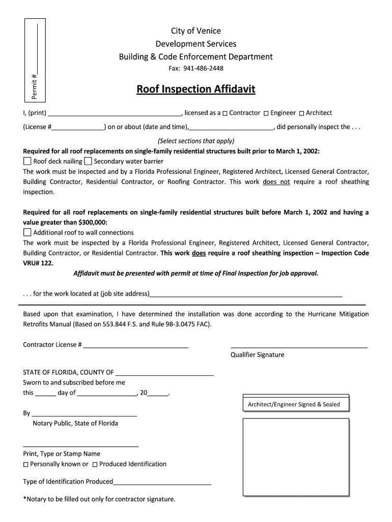 Fillable Online Building & Code Enforcement Department Fax Email Print - pdfFiller