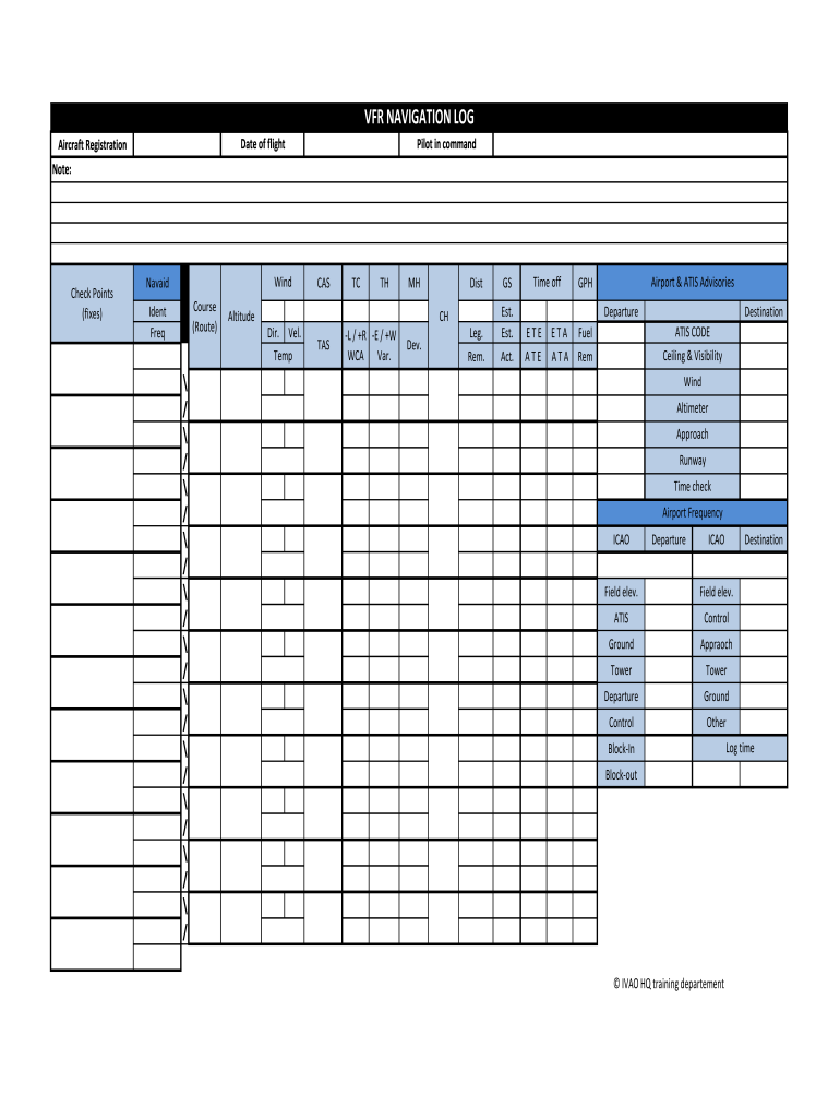 Vfr Navigation Log Pdf 2020 2021 Fill And Sign Printable Template Vfr Navigation Log Pdf 2020 2021 Fill And Sign Printable Template