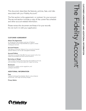 Fillable Online The Fidelity Account The Fidelity Account - Fidelity ...