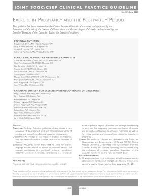 Fillable Online Exercise During Pregnancy - ACOG Fax Email Print ...