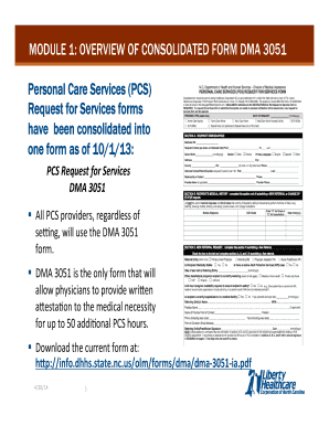 Fillable Online (pcs) request for services form - NC DHHS Online ...