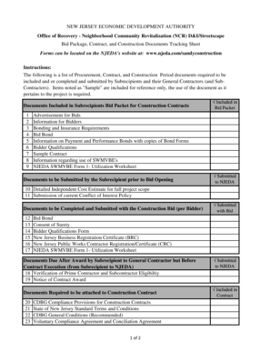 Fillable Online Bid Packet, Contract, and Construction Documents ...