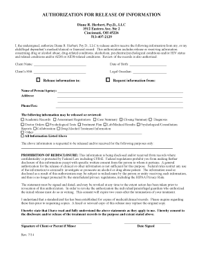 Fillable Online Release Of Info Fax Email Print - pdfFiller
