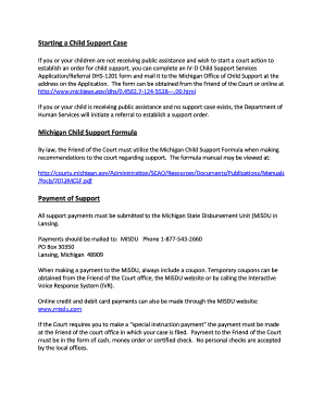 Fillable Online Starting a Child Support Case Fax Email Print - pdfFiller