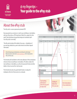 Fillable Online Your guide to the ePay stub Fax Email Print - pdfFiller