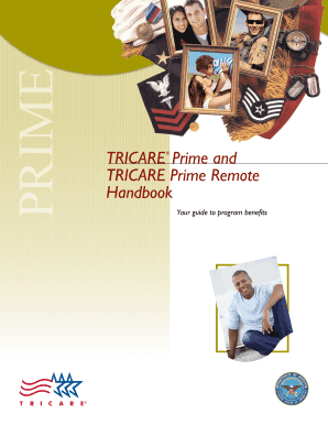 Fillable Online tricare TRICARE Prime and TRICARE Prime Remote Handbook ...