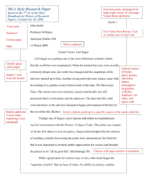 18 Printable Mla Style Research Paper Example Forms And Templates