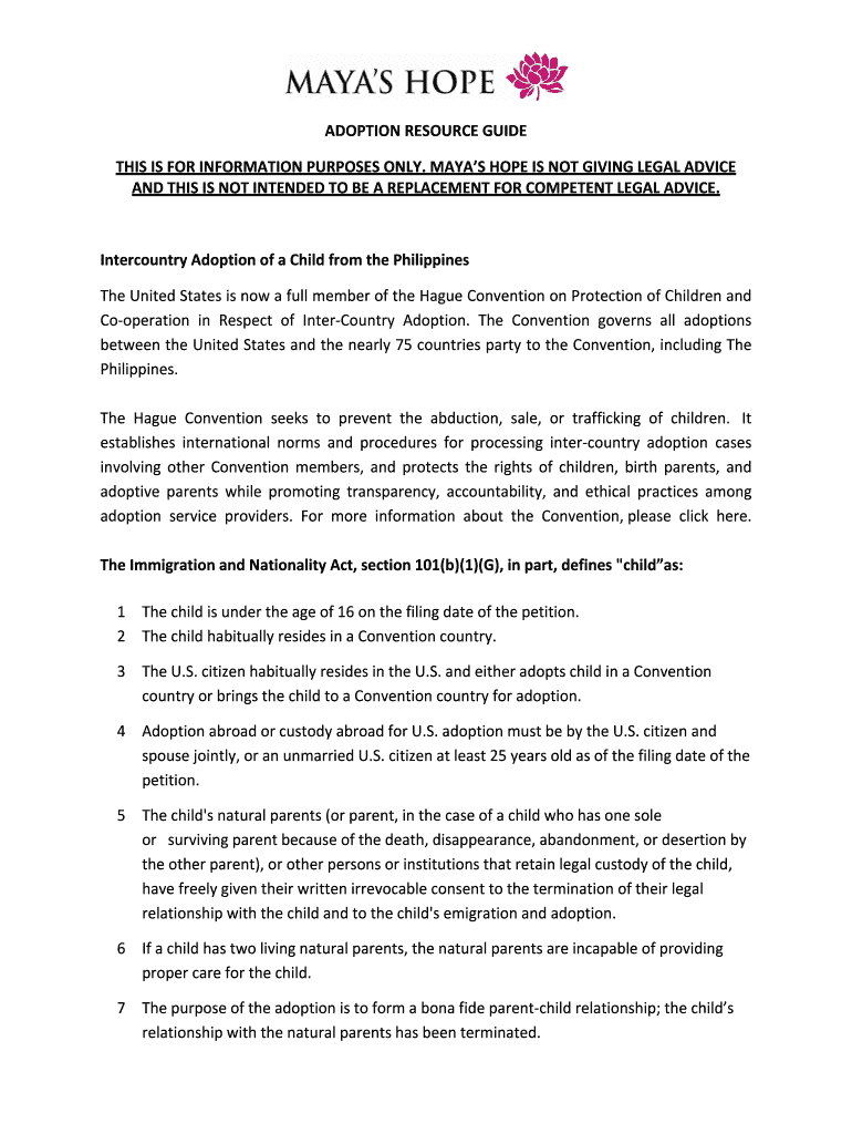 Fillable Online Adoption Resource Guide. DA FORM 4809-R, APR 1982 Fax ...