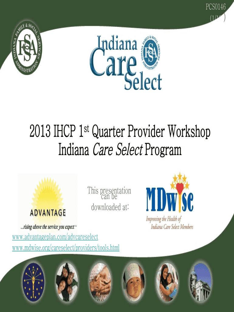 Fillable Online mdwise Indiana Care Select Program - MDwise - mdwise ...
