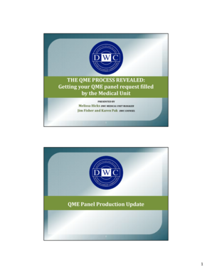 Panel Qme Process - Fill Online, Printable, Fillable, Blank | pdfFiller