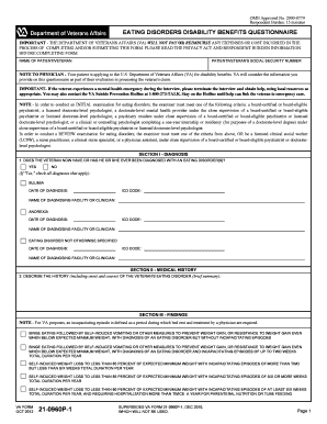 Fillable Online vba va 21-0960P-1 - Veterans Benefits Administration ...