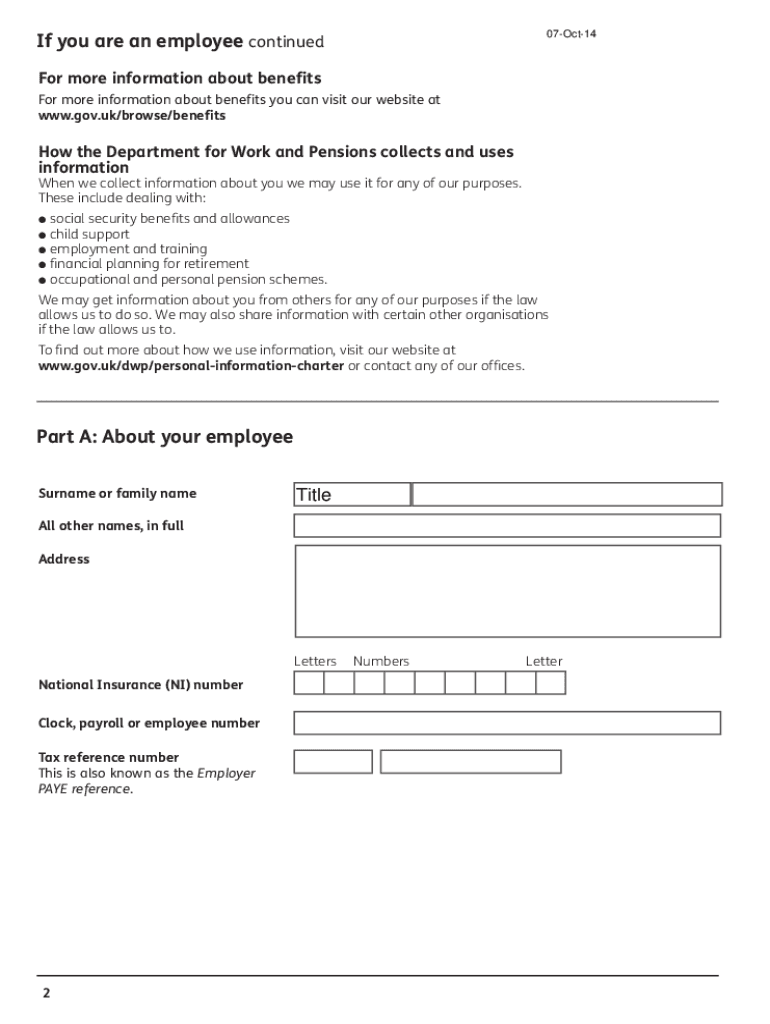 Fillable Online ssp form print Fax Email Print - pdfFiller